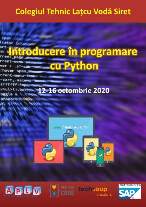 Meet and Code Introducere în programare cu Python